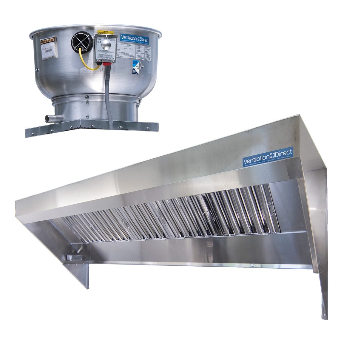 5' Mobile Kitchen Hood System with Exhaust Fan - FOOD DEALS SUPPLY