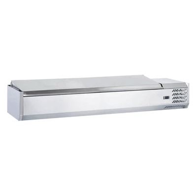 Refrigerated Salad Bar | Refrigerated 8 Pan Stainless Steel Top Cover ...