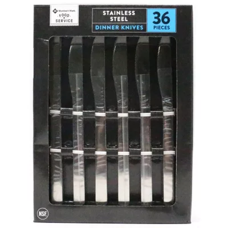 Member's Mark Stainless Steel Dinner Knife Set (36 ct.) - FOOD DEALS SUPPLY