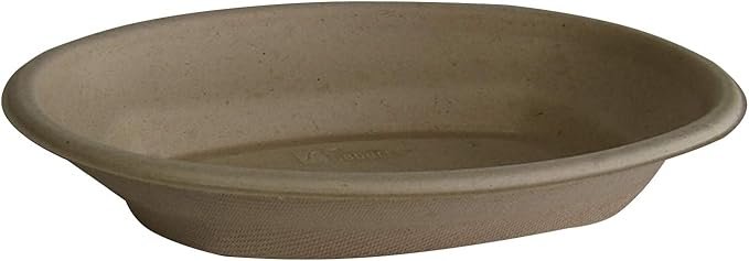 SABERT Pulp 16 oz Oval Burrito Bowl, Certified Compostable, Recyclable ...