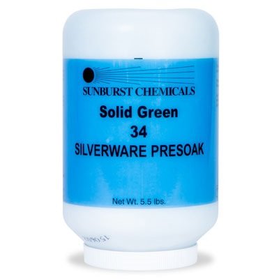 Sunburst SOLID GREEN 34 Silverware Presoak 5.5 lbs - FOOD DEALS SUPPLY
