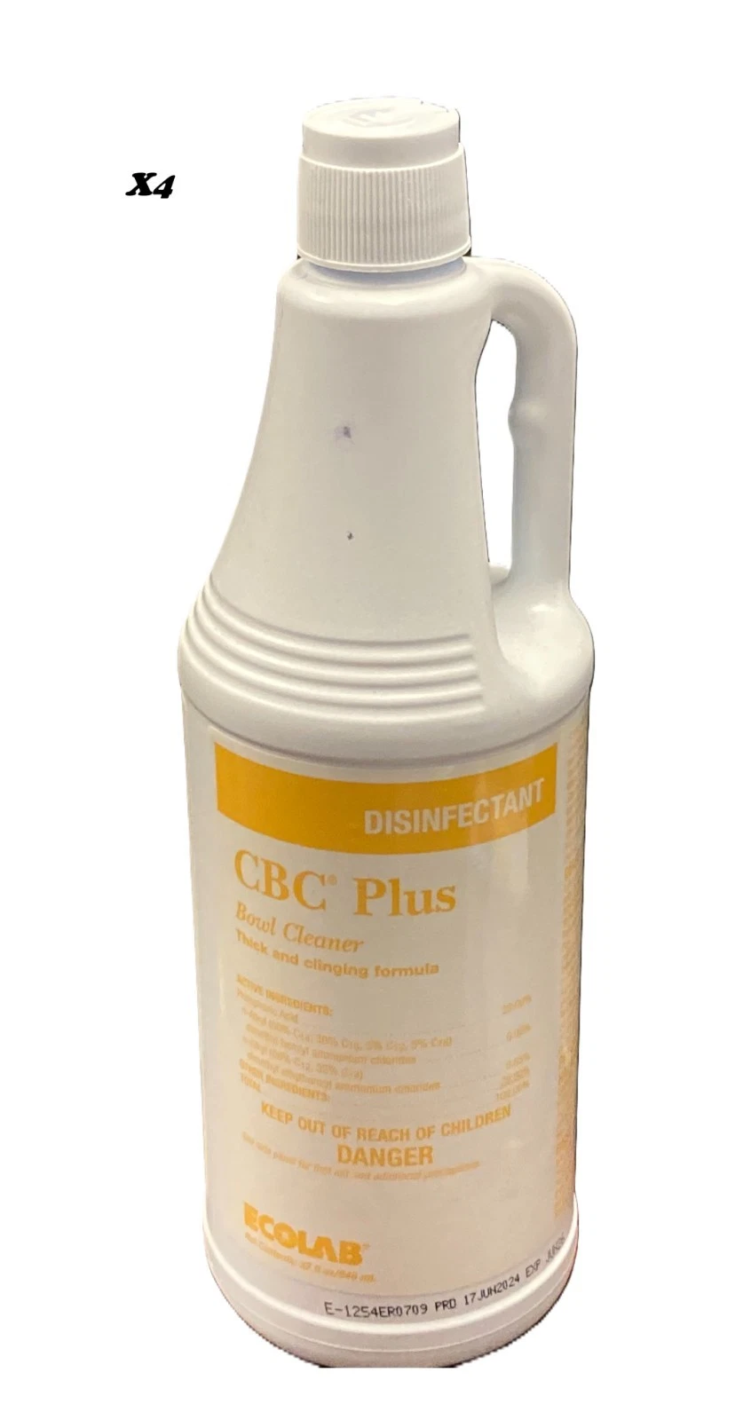 🧼 CBC Plus Bowl Cleaner -Thick & Clinging Formula (4 Bottles, 32 oz ...