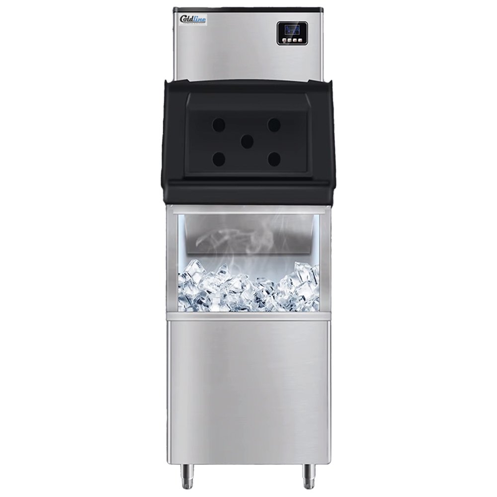 Coldline EIC350M-FA 22" 350 lb. Modular Full Cube Ice Machine with 200 ...